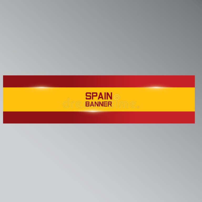 Spain Banner. Vector Illustration Decorative Design Stock Illustration ...