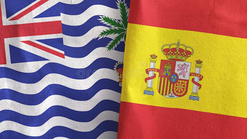 The UK and Spain. British and Spanish Flags Stock Vector - Illustration ...