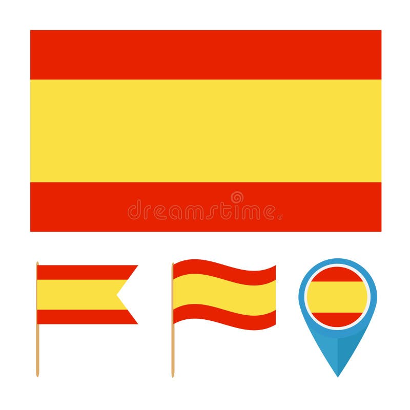 Spain, country flag vector stock vector. Illustration of graphic - 46522633