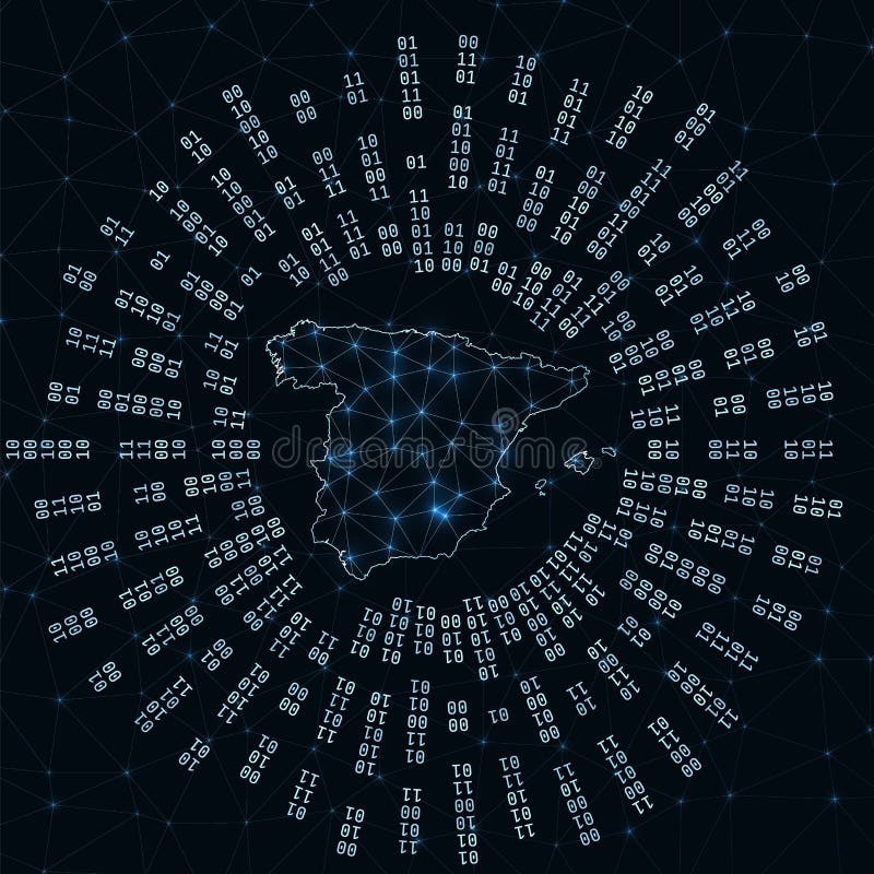 Spain on Digital Planet Earth with International Network Representing ...