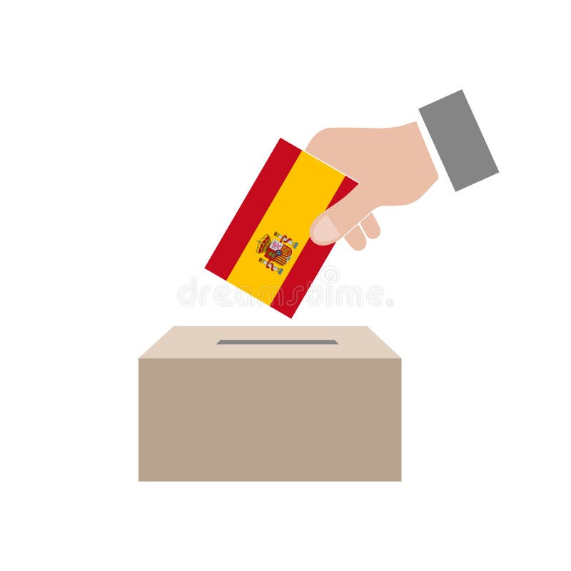 Spain, Ballot Box, Flags and Symbols Stock Vector - Illustration of ...