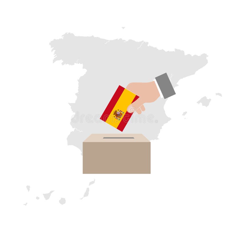 Spain, Ballot Box, Flags and Symbols Stock Vector - Illustration of ...