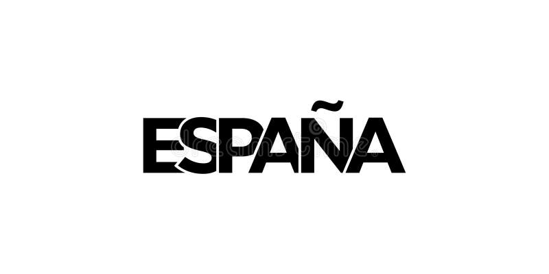 Spain Emblem. the Design Features a Geometric Style, Vector ...