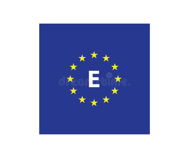 Spain European Union Flag Symbol Stock Vector - Illustration of metal ...