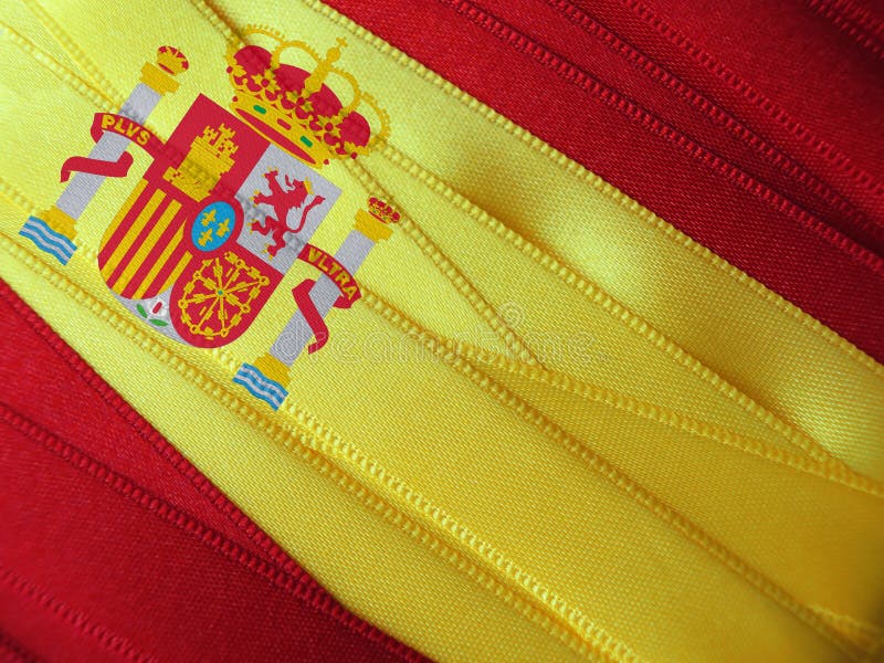 SPAIN flag or banner stock photo. Image of color, emblem - 110795008