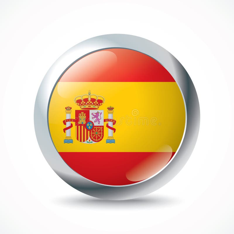 Spain flag button stock vector. Illustration of clipping - 125167046 Spain flag button stock vector. Illustration of clipping - 125167046