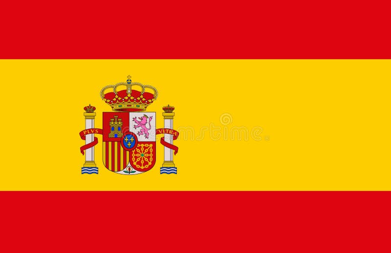 Spain Flag on Colors Background. Stock Image - Image of wallpaper ...
