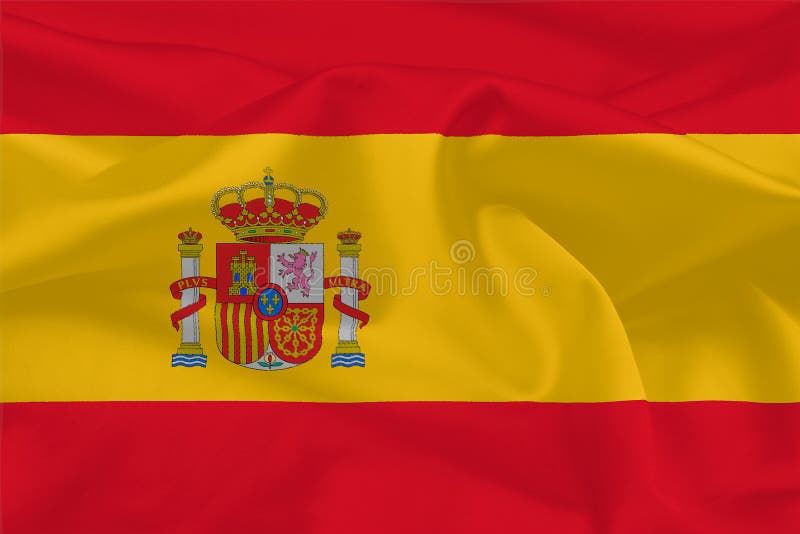 Spain flag design 1 stock illustration. Illustration of aged - 255940670