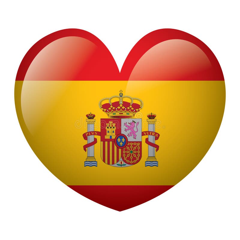 Spain Flag Icon. Vector Illustration Decorative Design Stock Vector ...