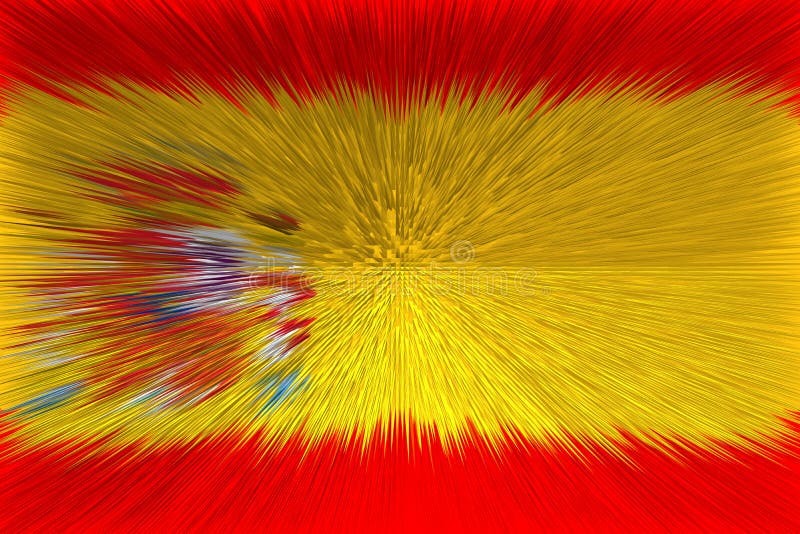 Spain. Flag of Spain. Llustration of the Flag of Spain. Horizontal ...