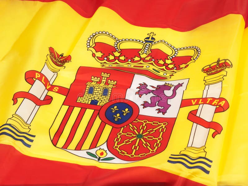 Spain flag shield stock photo. Image of spain, close - 156904072