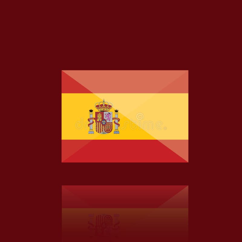 Spain Flag. Vector Illustration Decorative Design Stock Vector ...