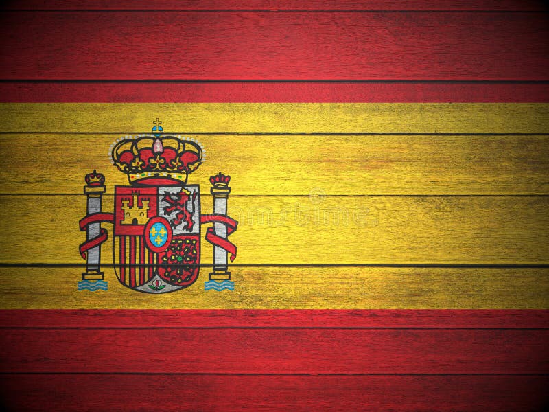 Spain flag wooden planks stock illustration. Illustration of patriotism ...