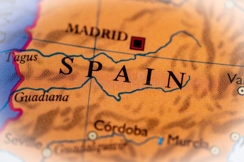 Spain Highlighted World Map Stock Photos - Free & Royalty-Free Stock ...