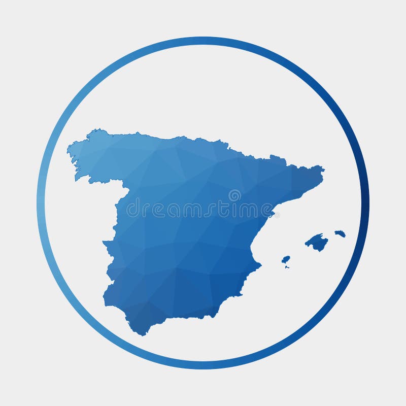 Spain map icon stock vector. Illustration of sahara, country - 89771959