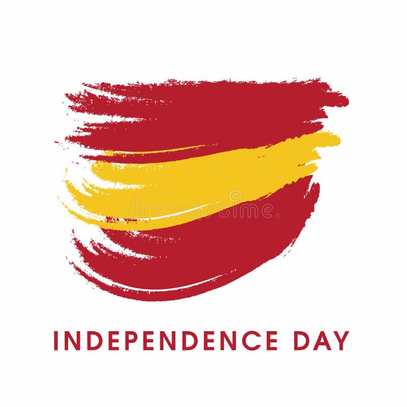 Spain Independence Day Design Card Vector Stock Vector - Illustration ...