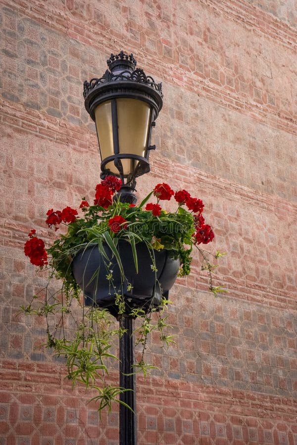 A Lamp Post in Seville, Spain, Europe Stock Image - Image of ...