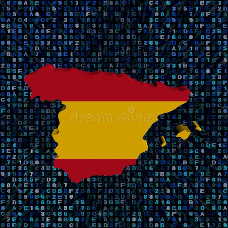 Map of Spain stock vector. Illustration of vector, outline - 2171189