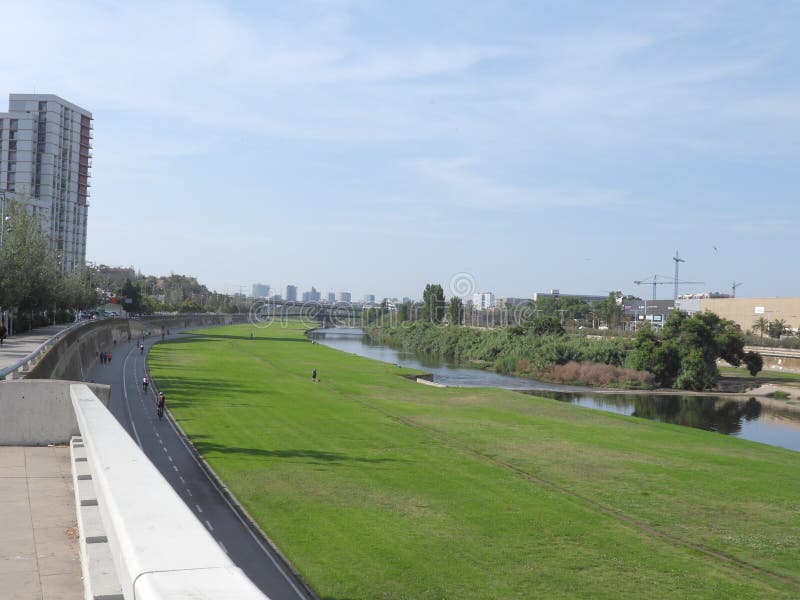 Spain: Rio De Besos in Barcelona Stock Image - Image of coast, river ...