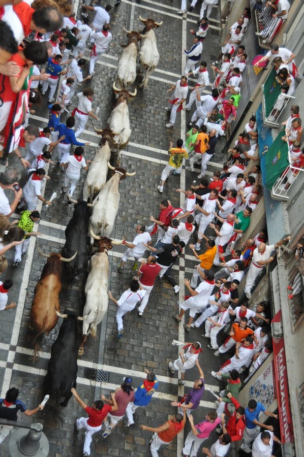Spain - Running in Pamplona Editorial Photography - Image of extreme ...