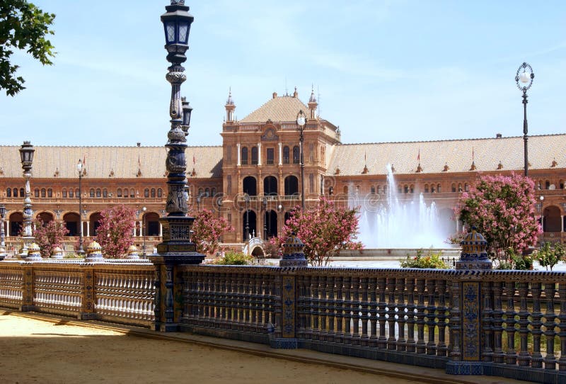 Spain Square, Seville stock photo. Image of monument - 25954078