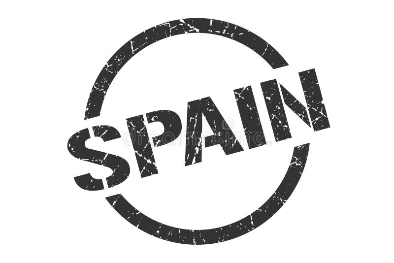 Spain Stamp. Spain Grunge Round Isolated Sign Stock Vector ...