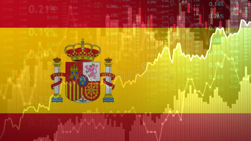 Spain Stock Market Growth and Financial Data Visualization Stock ...