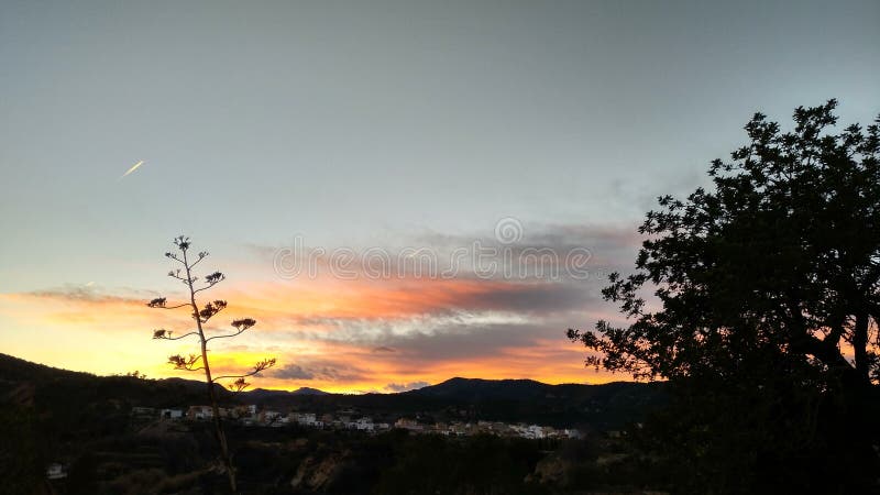 Spain stock image. Image of mountain, relax, sunset, spain - 98315213