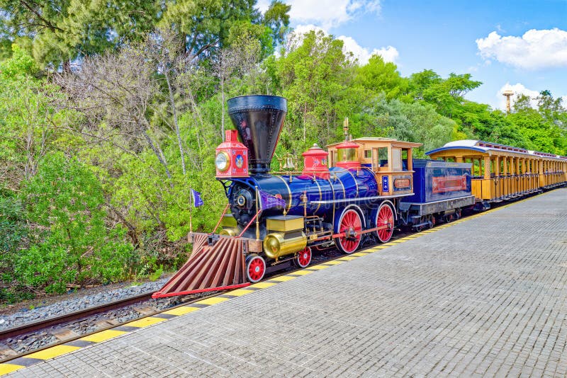 Ride Train in an Amusement Park Editorial Stock Photo - Image of ...