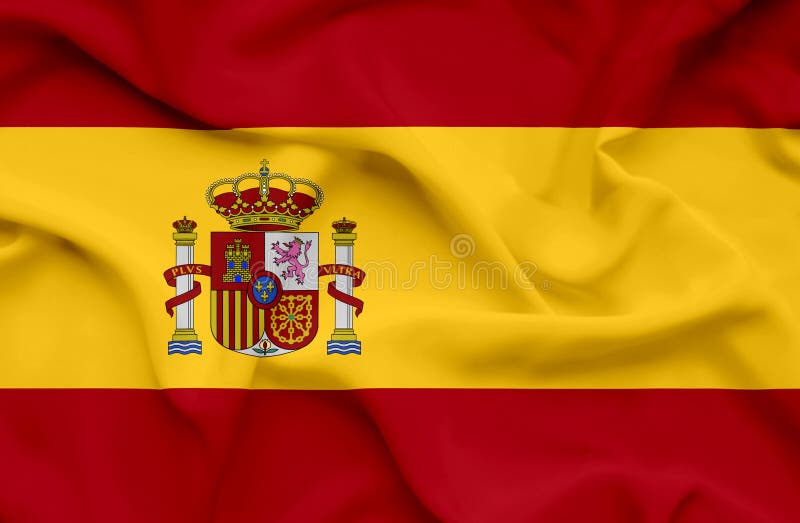 Spain waving flag stock image. Image of moving, rust - 149802371