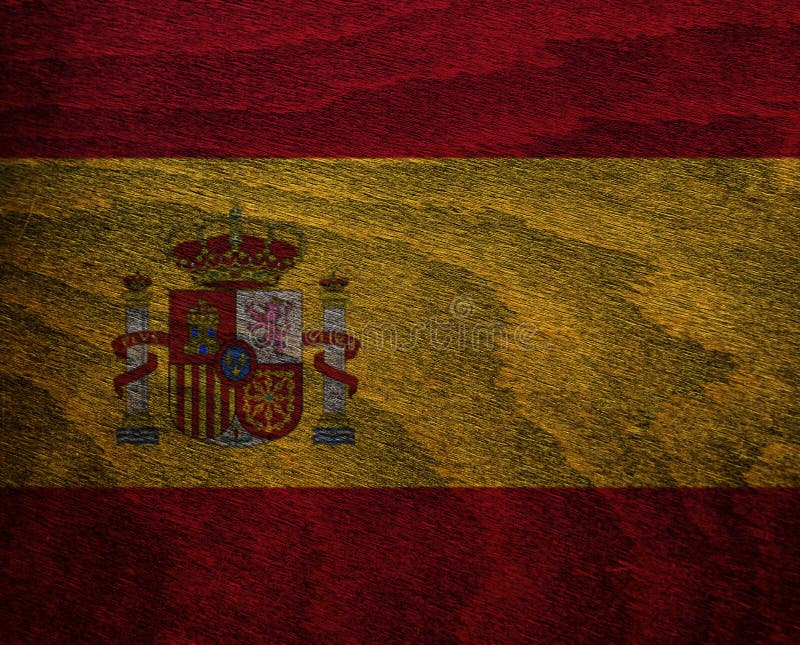 Spain Wood Textured Flag stock image. Image of luxourious - 82834699
