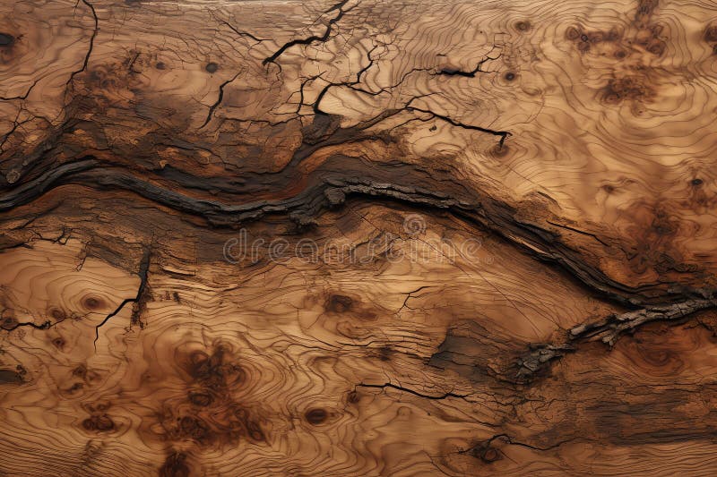 Spalted Maple Wood Featuring Intricate Dark Patterns Created by Fungi ...