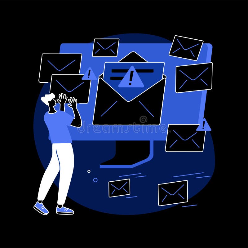 Spam Abstract Concept Vector Illustration. Stock Vector - Illustration ...