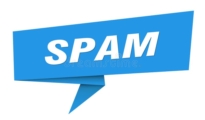 Spam Banner. Spam Speech Bubble, Label, Sticker, Sign Template Stock ...