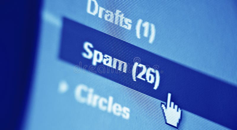 Red spam button stock photo. Image of internet, message - 39281122