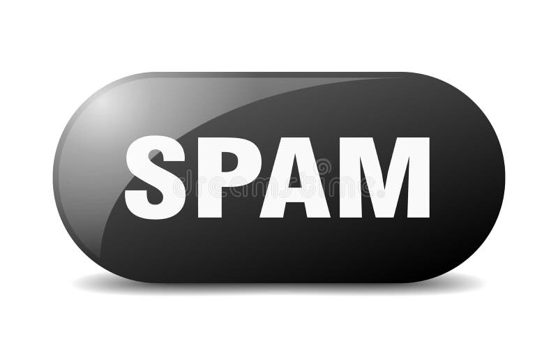 No spam button stock vector. Illustration of spam, graphical - 13655350