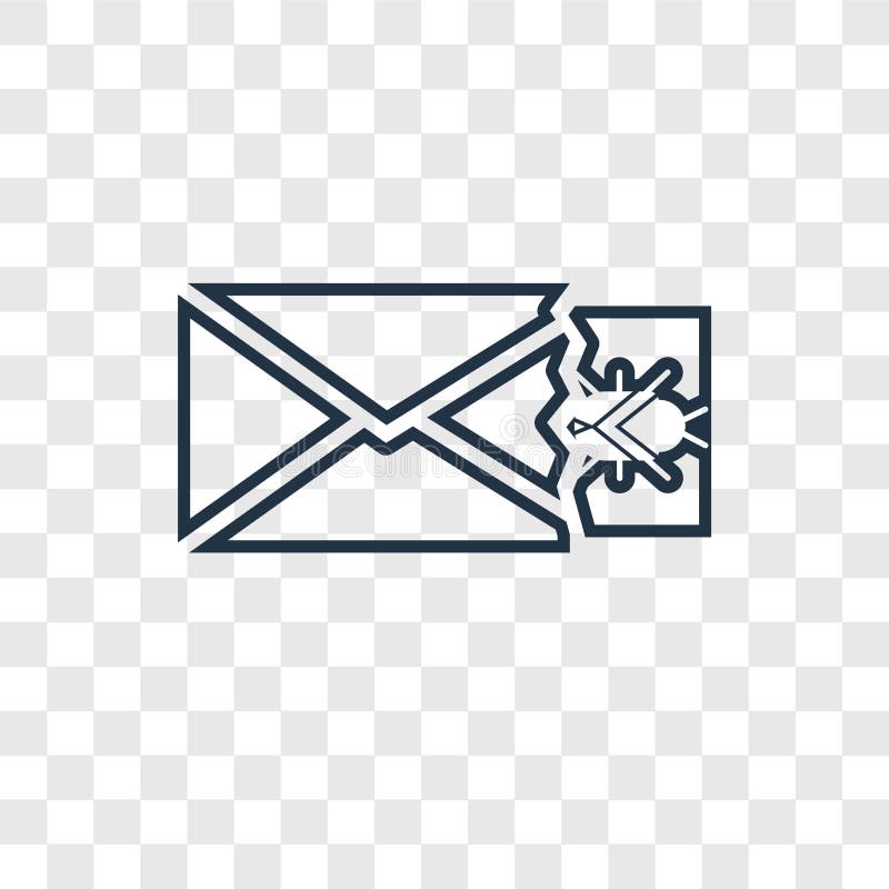 Spam Linear Icon. Modern Outline Spam Logo Concept on White Back Stock ...