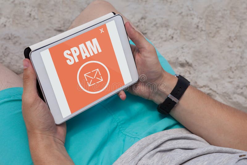 Spam Del Email Sullo Schermo Fotografia Stock - Immagine di carriera ...