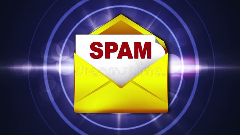 SPAM, E-mail Concept, Letter, Animation, Rendering, Loop, 4k Stock ...