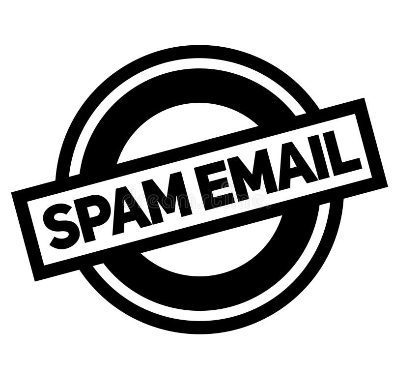 Spam email black stamp stock vector. Illustration of header - 142220487