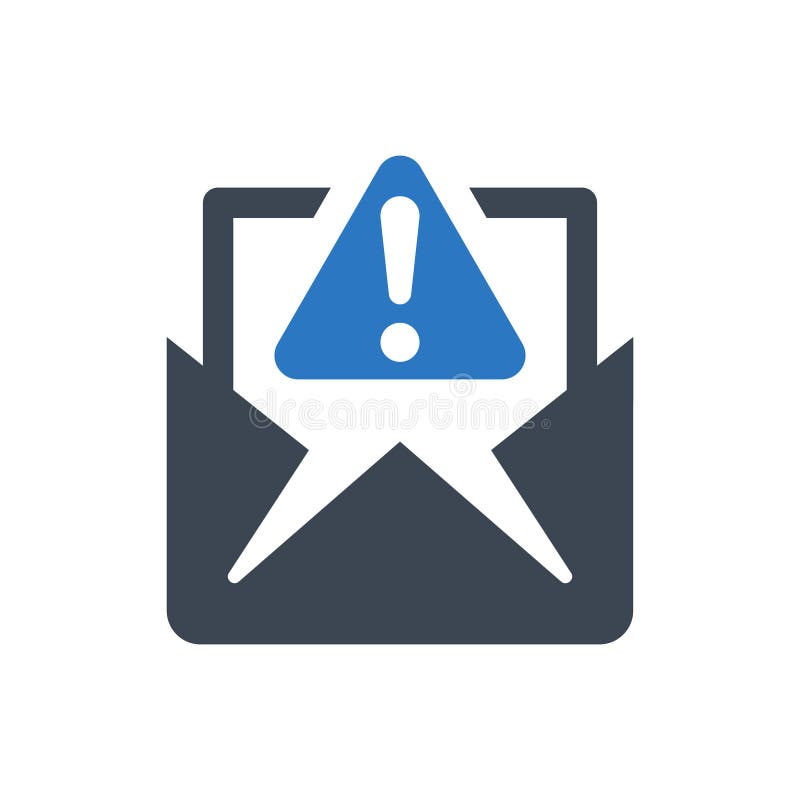 Spam email icon stock vector. Illustration of alert - 219956560