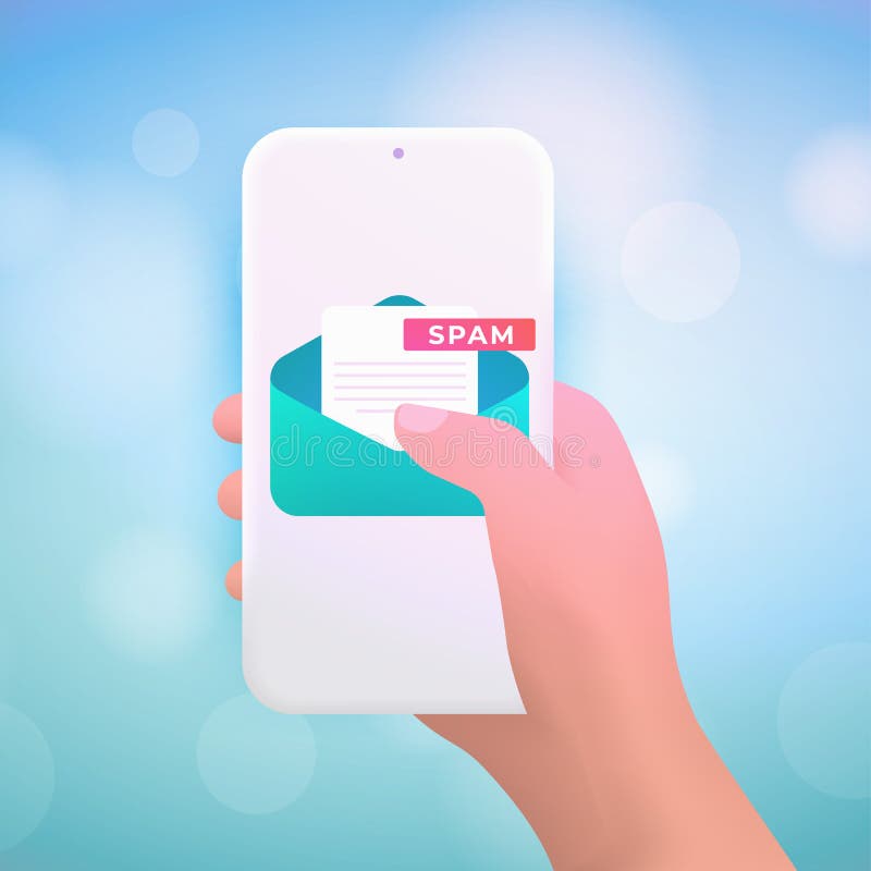 Spam Email Vector Icon Concept. Malware Spreading Virus, Scam and Fraud ...