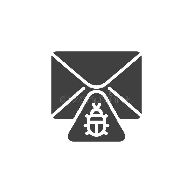 Spam email vector icon stock vector. Illustration of phishing - 254200719