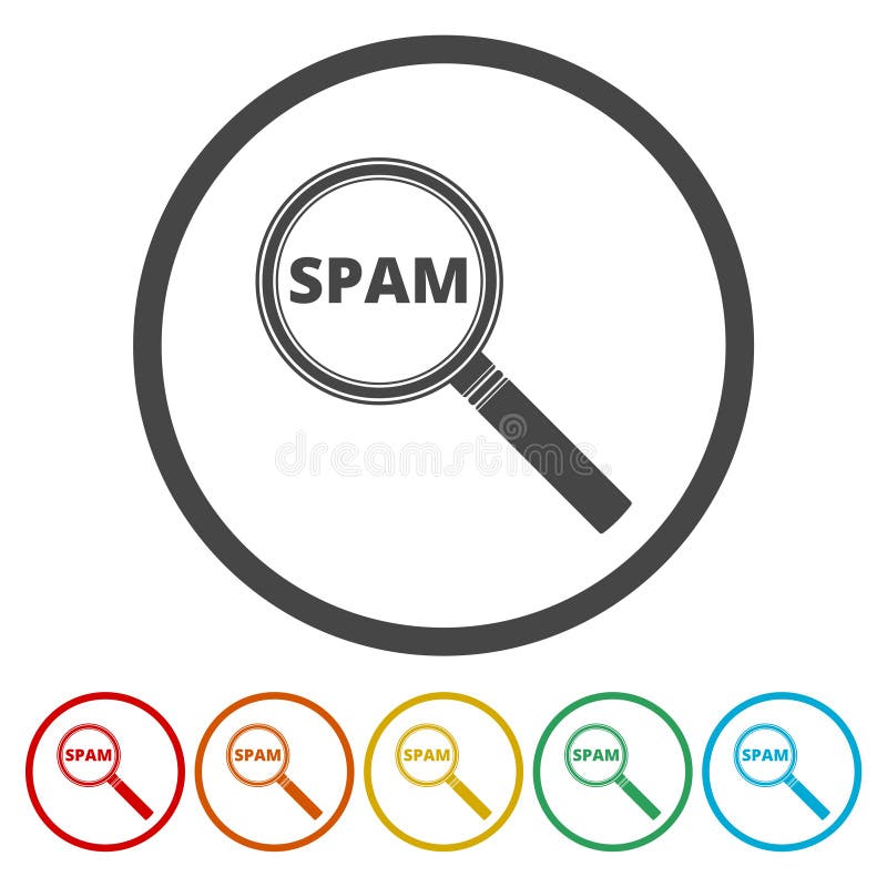 Spam icon. Spam sign stock vector. Illustration of business - 129534534