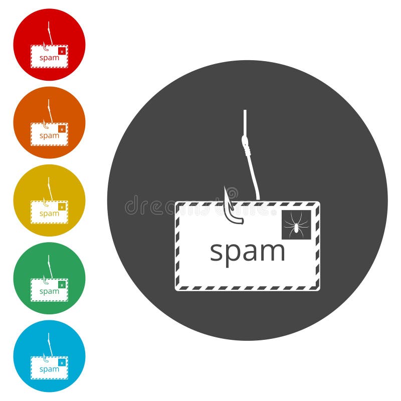 Spam icon. Spam sign stock vector. Illustration of business - 131378336