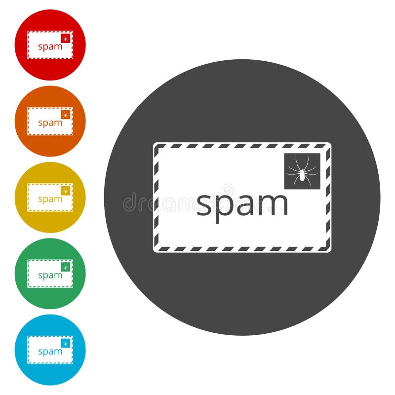 Spam icon. Spam sign stock vector. Illustration of receive - 131378707