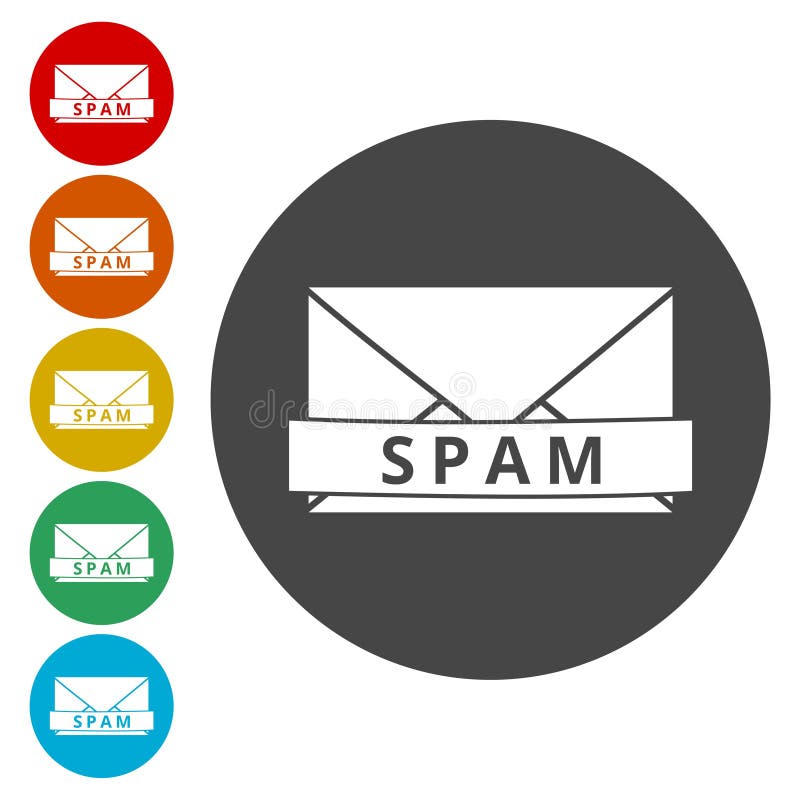 Spam icon. Spam sign stock vector. Illustration of infected - 131436543