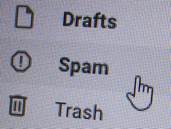 Spam Junk Folder Email Cursor Click Screenshot Editorial Image - Image ...