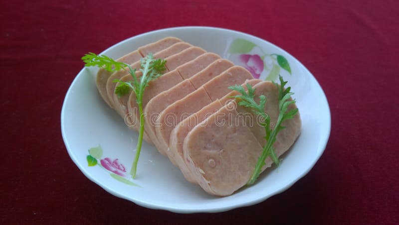 Spam (Lunchworst) stock afbeelding. Image of buffet, geur - 45284039