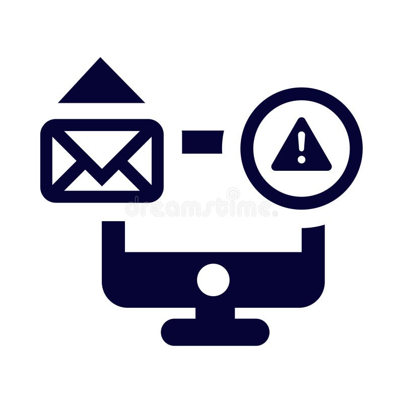 Spam, Mail, Spam Mail, Computer, Alert, Spam Mail Icon Stock Vector ...